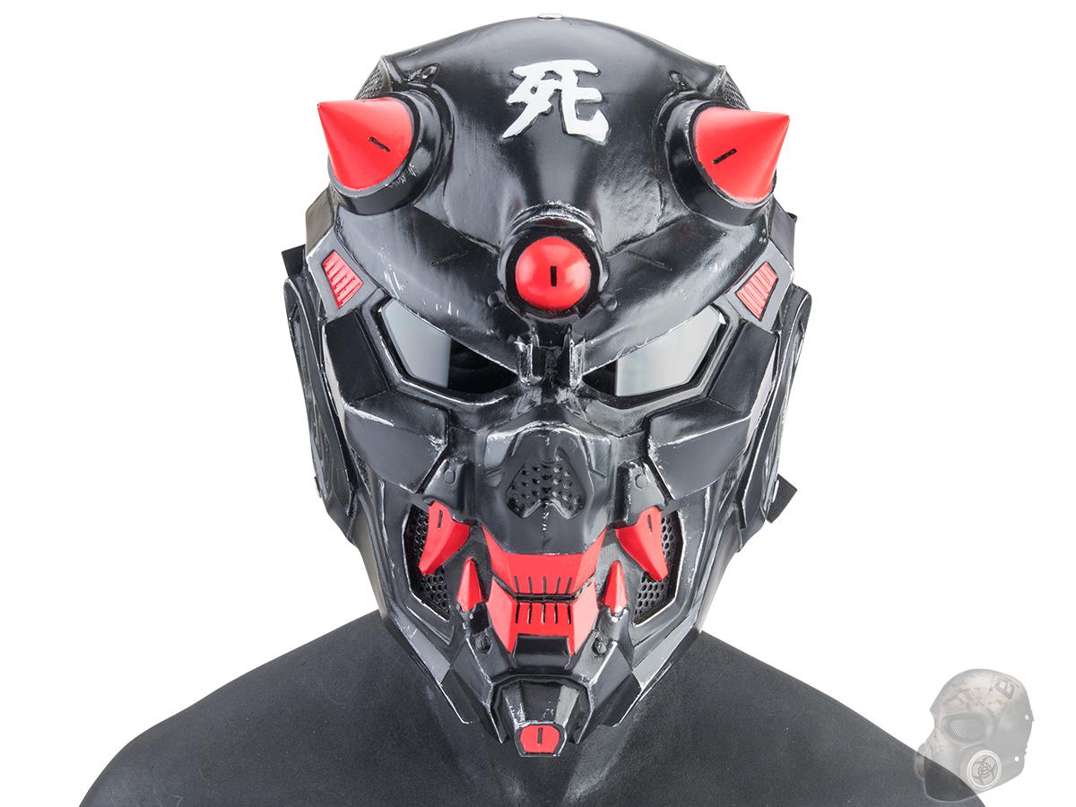 Evike.com R-Custom Fiberglass "Oni" Full Face Mask (Color: BlackOps ...