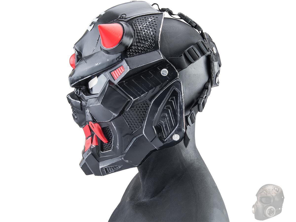 Evike.com R-Custom Fiberglass "Oni" Full Face Mask (Color: BlackOps ...