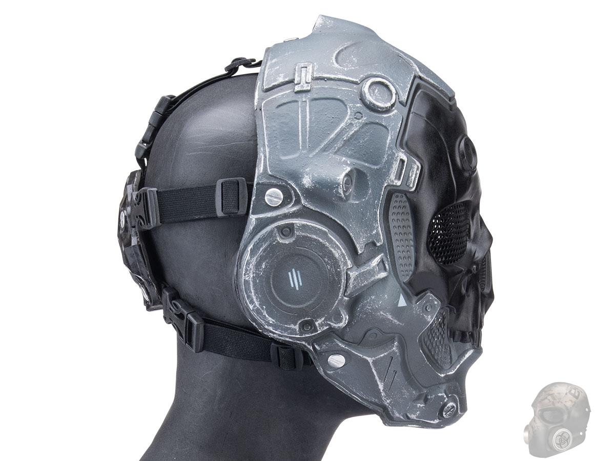Evike.com R-Custom Fiberglass "Cyberskull" Full Face Mask (Color ...