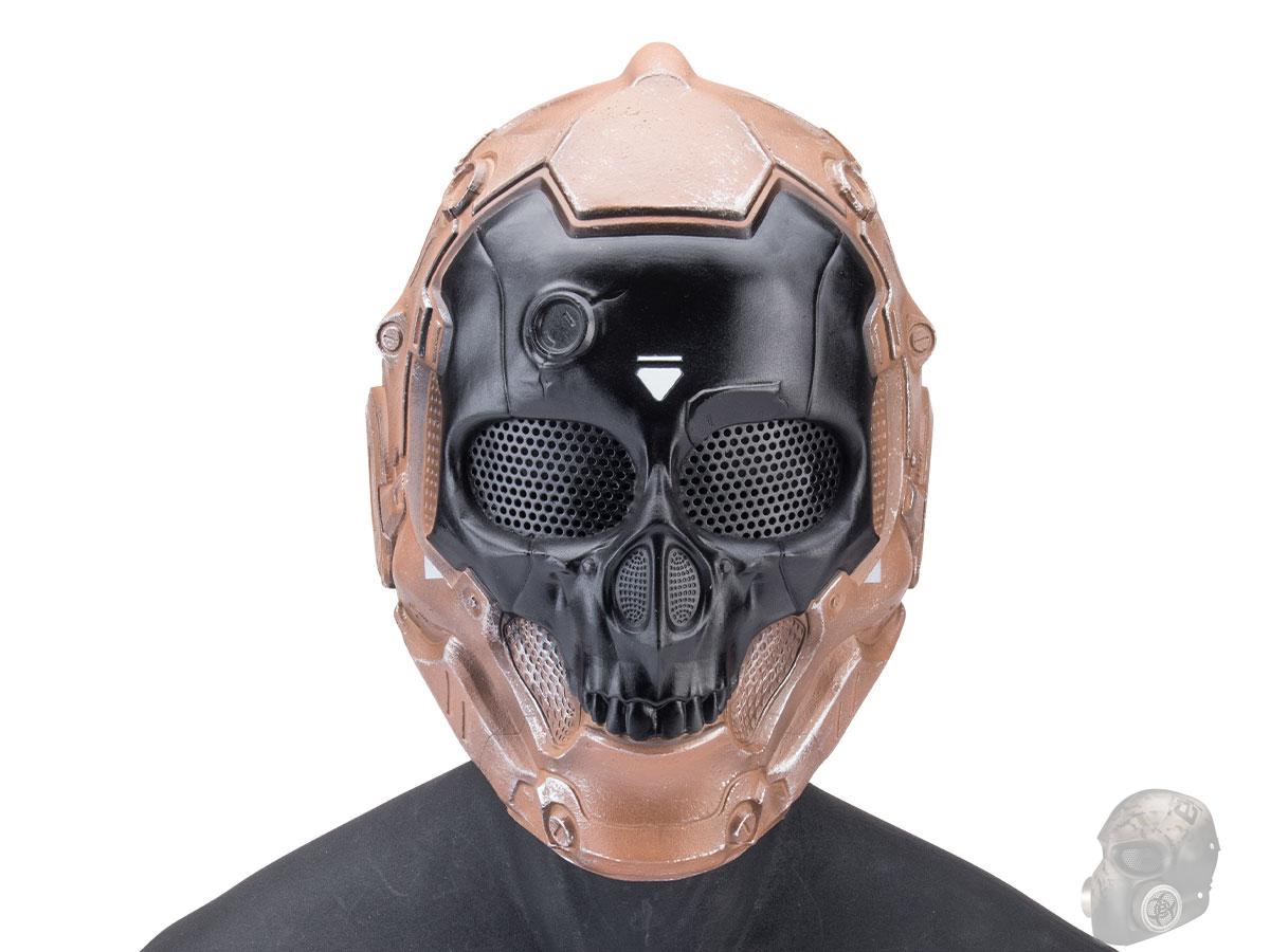 Evike.com R-Custom Fiberglass "Cyberskull" Full Face Mask (Color ...