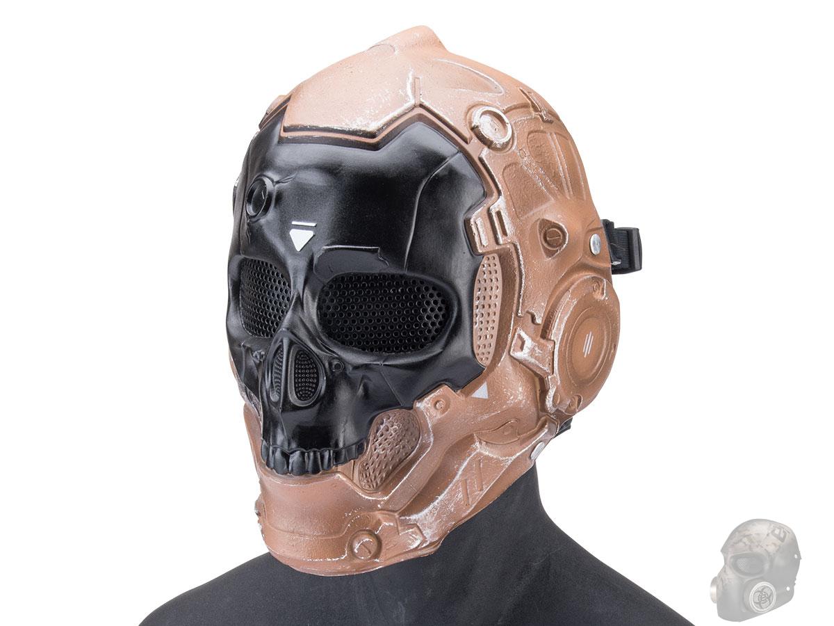 Evike.com R-Custom Fiberglass "Cyberskull" Full Face Mask (Color ...