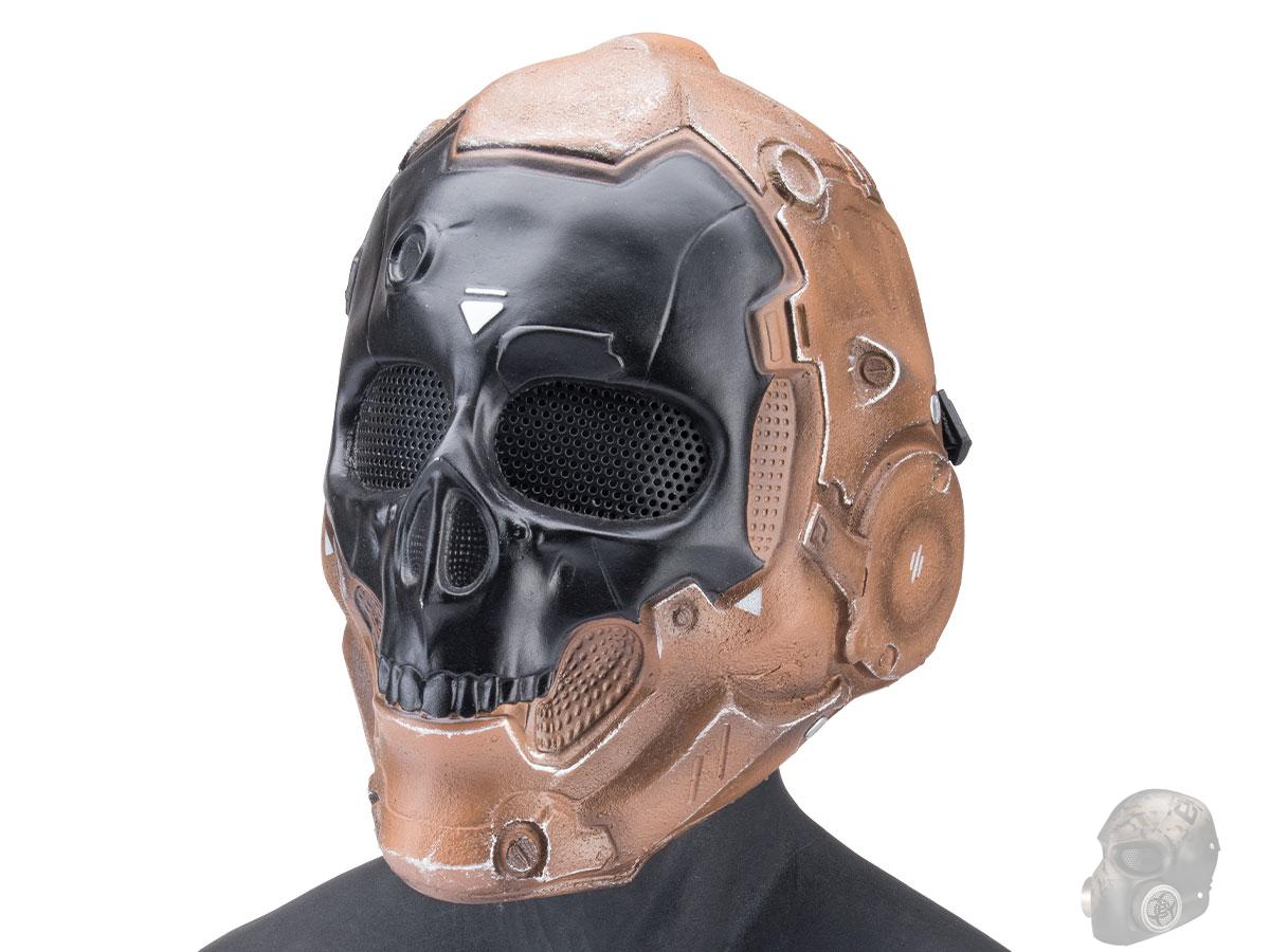 Evike.com R-Custom Fiberglass "Cyberskull" Full Face Mask (Color ...