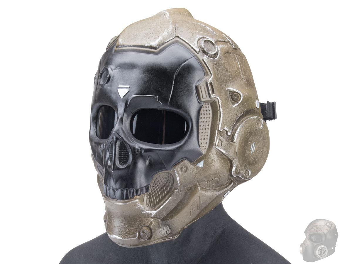 Evike.com R-Custom Fiberglass "Cyberskull" Full Face Mask (Color: OD ...
