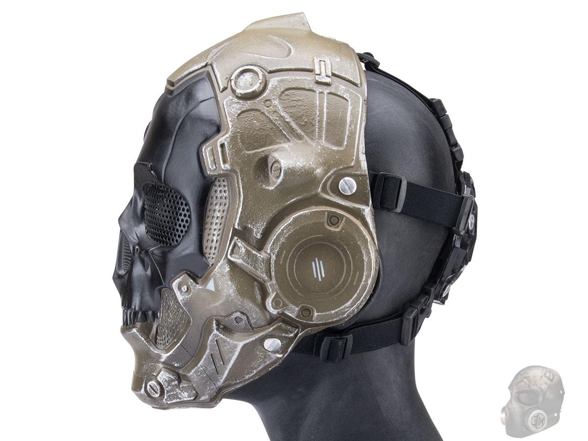 Evike.com R-Custom Fiberglass "Cyberskull" Full Face Mask (Color: OD ...