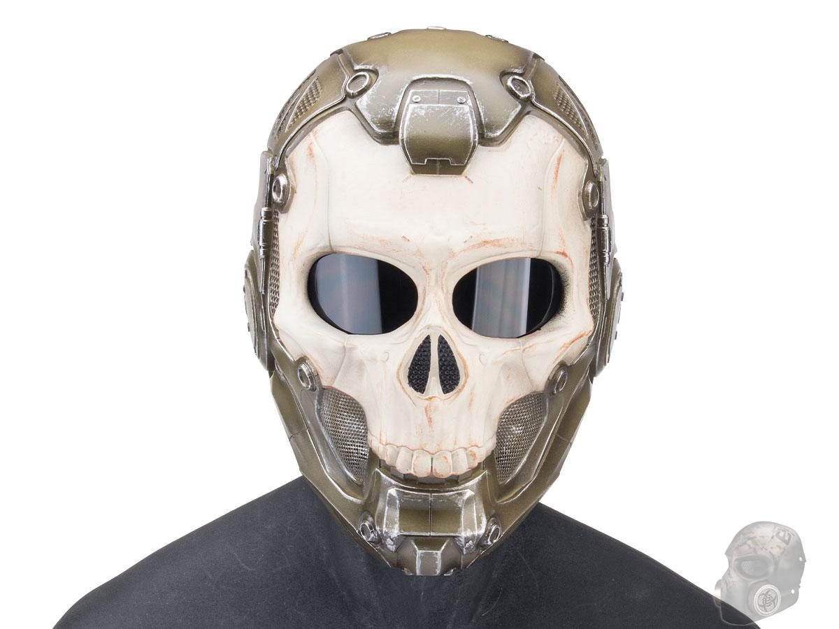 Evike.com R-Custom Fiberglass "Cyberskull 2" Full Face Mask (Color: OD ...