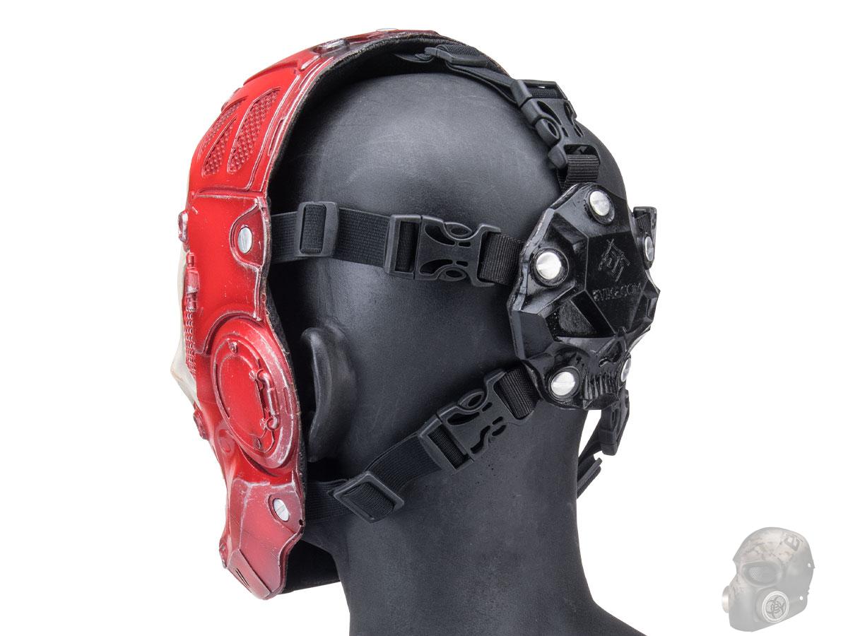 Evike.com R-Custom Fiberglass "Cyberskull 2" Full Face Mask (Color: Red ...