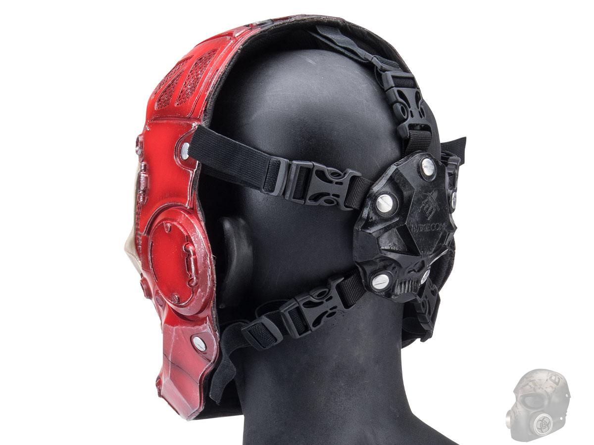 Evike.com R-Custom Fiberglass "Cyberskull 2" Full Face Mask (Color: Red ...