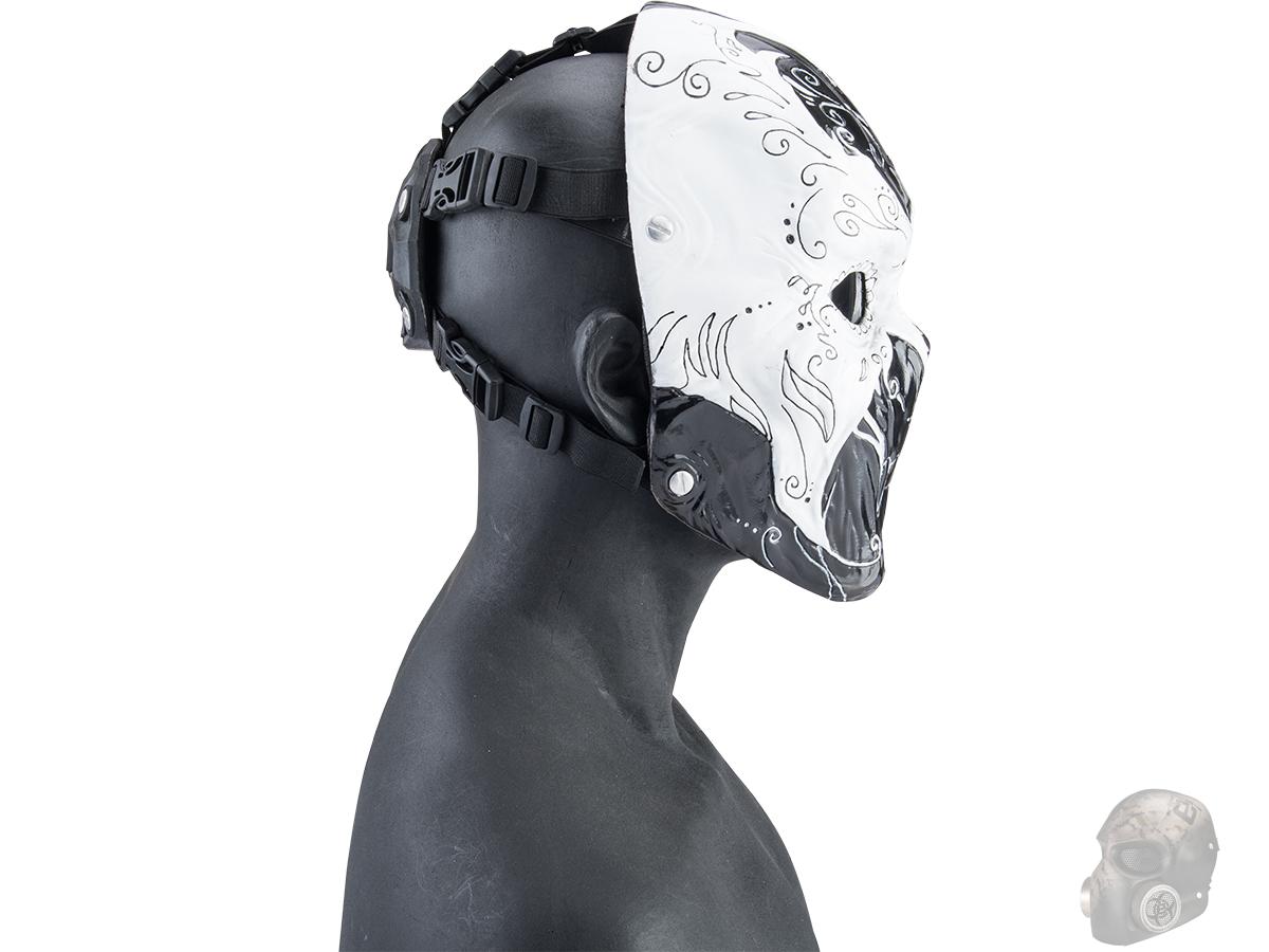 Evike.com R-Custom Fiberglass "Hellspawn" Full Face Mask (Color: Dia De ...