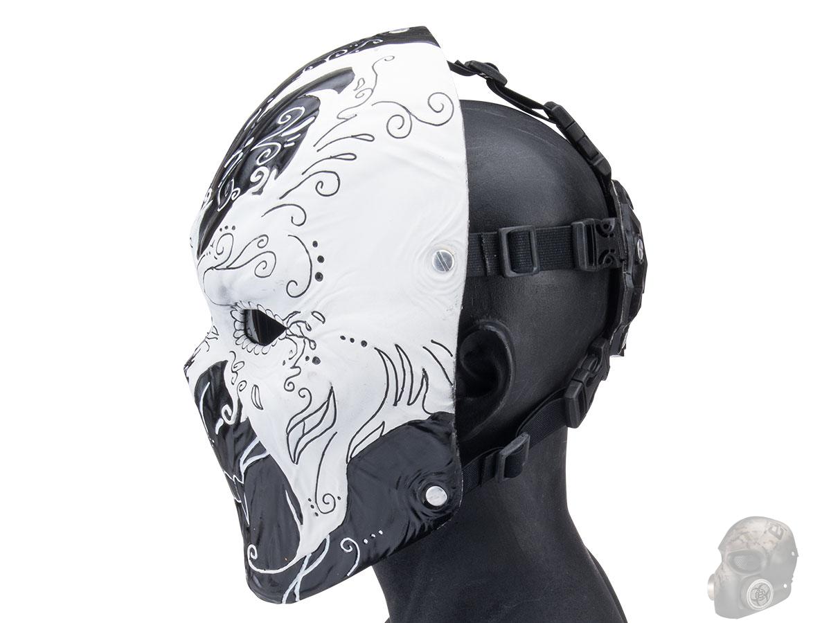 Evike.com R-Custom Fiberglass "Hellspawn" Full Face Mask (Color: Dia De ...