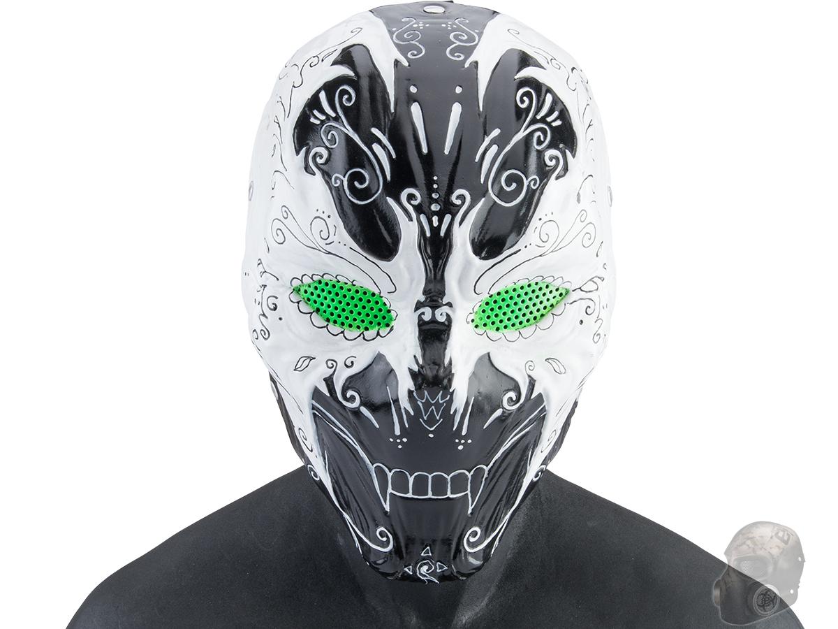 Evike.com R-Custom Fiberglass "Hellspawn" Full Face Mask (Color: Dia De ...