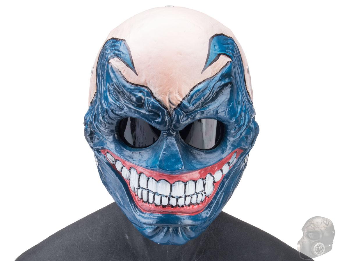 Evike.com R-Custom Fiberglass "Hell Clown" Full Face Mask (Color: Blue ...