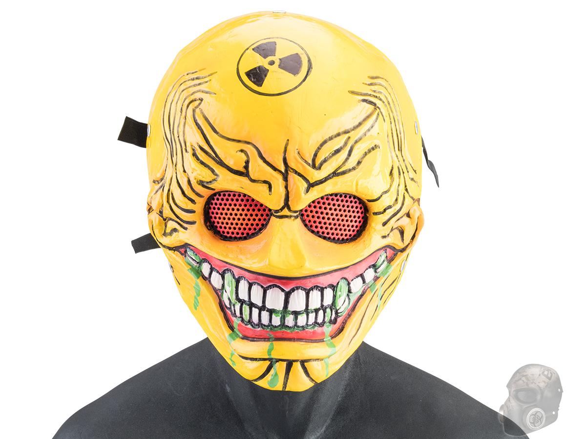 Evike.com R-Custom Fiberglass "Hell Clown" Full Face Mask (Color ...