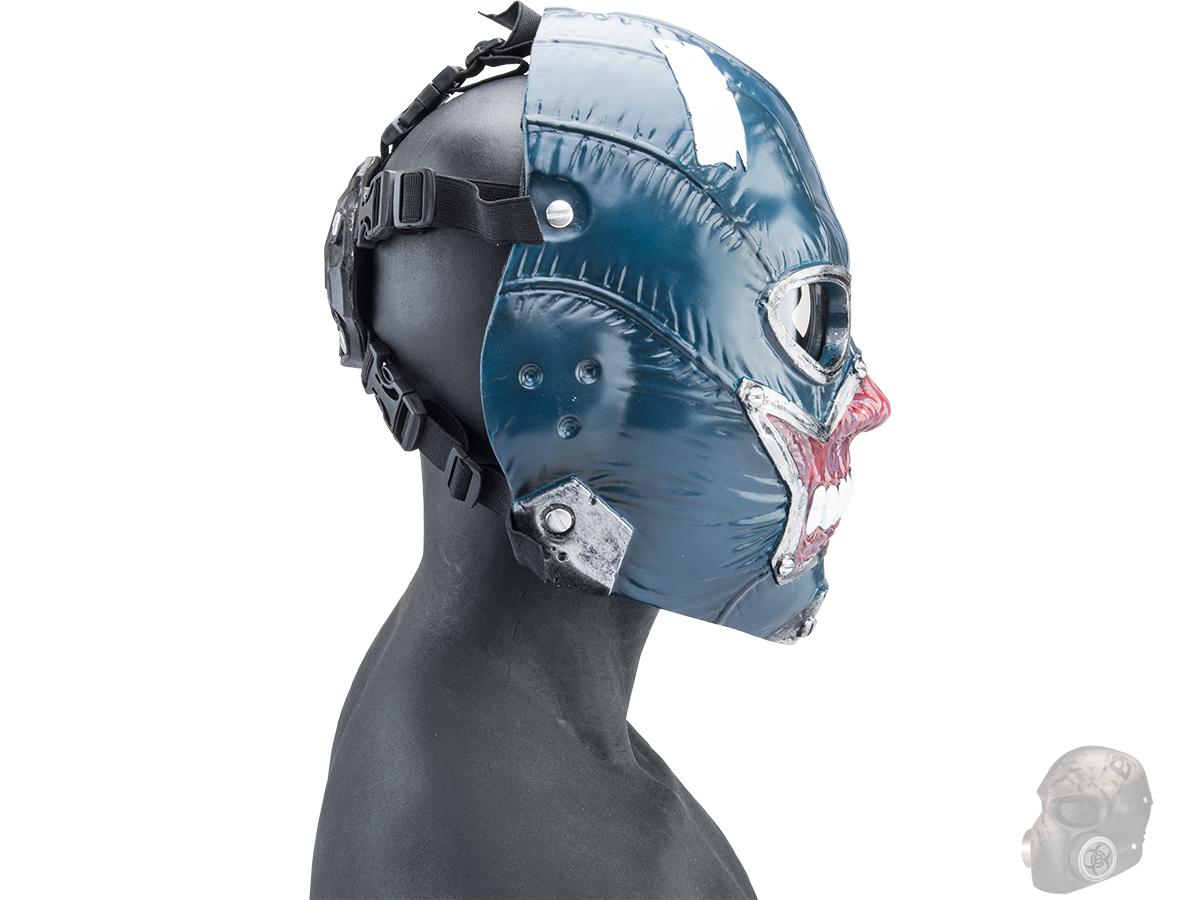 Evike.com R-Custom Fiberglass "Zombie" Full Face Mask (Color: Blue ...