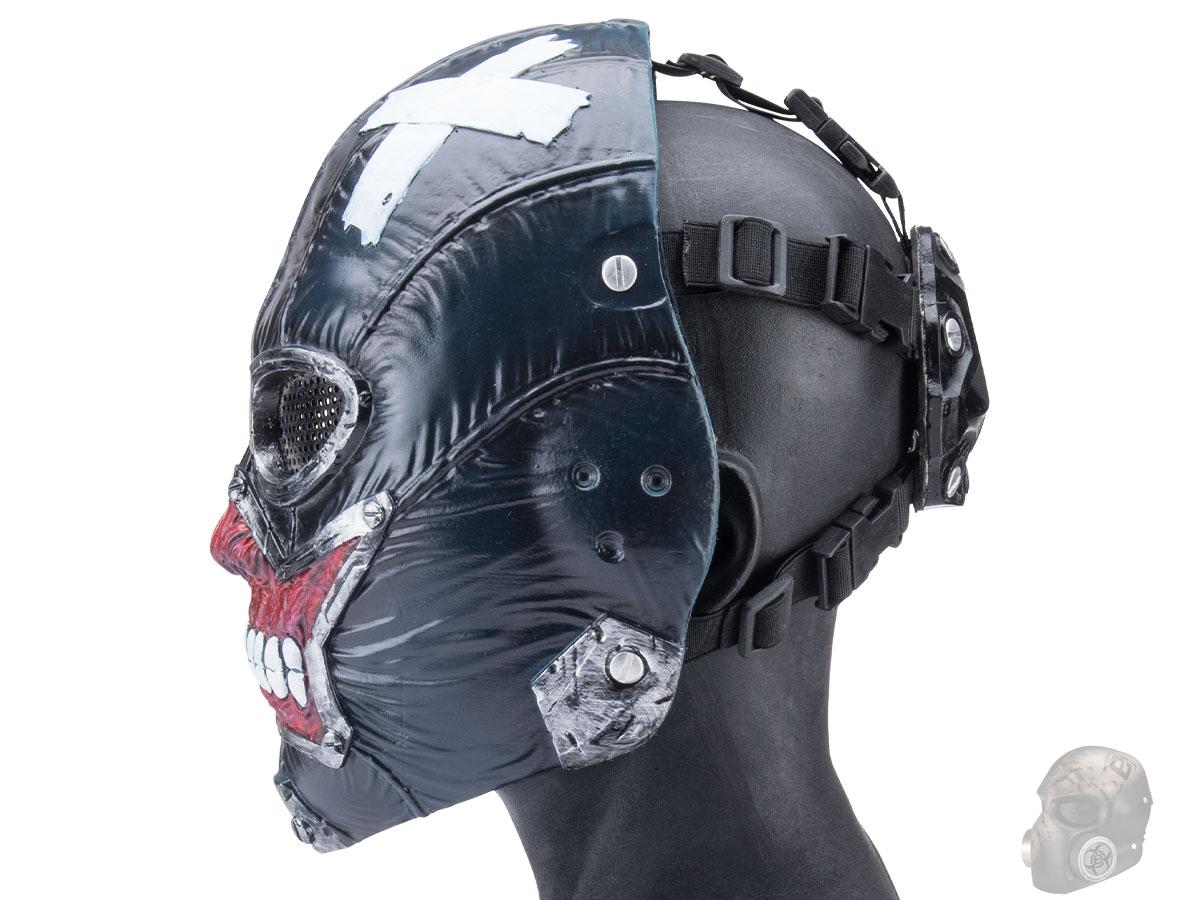 Evike.com R-Custom Fiberglass "Zombie" Full Face Mask (Color: Black ...