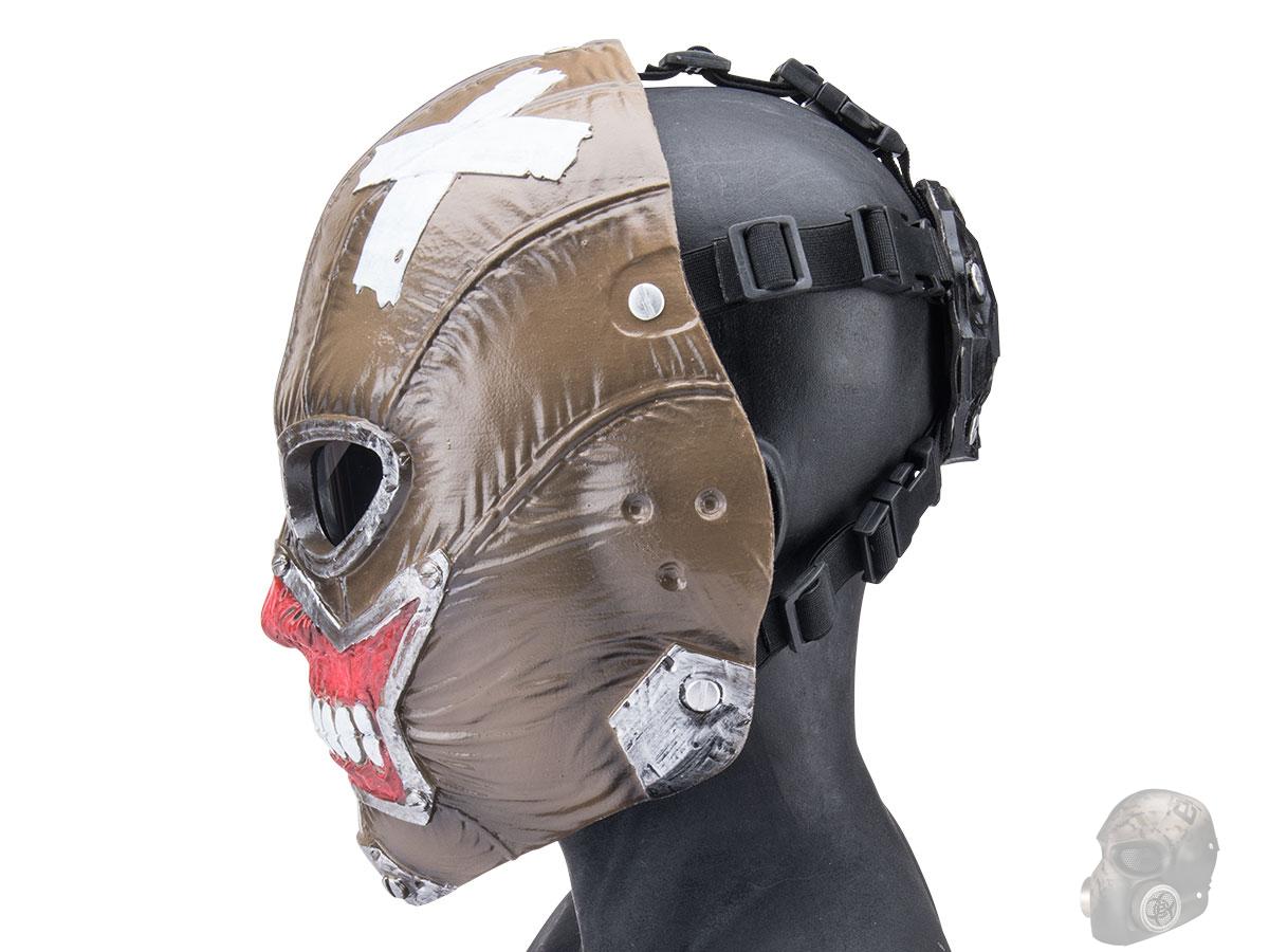 Evike.com R-Custom Fiberglass "Zombie" Full Face Mask (Color: Brown ...
