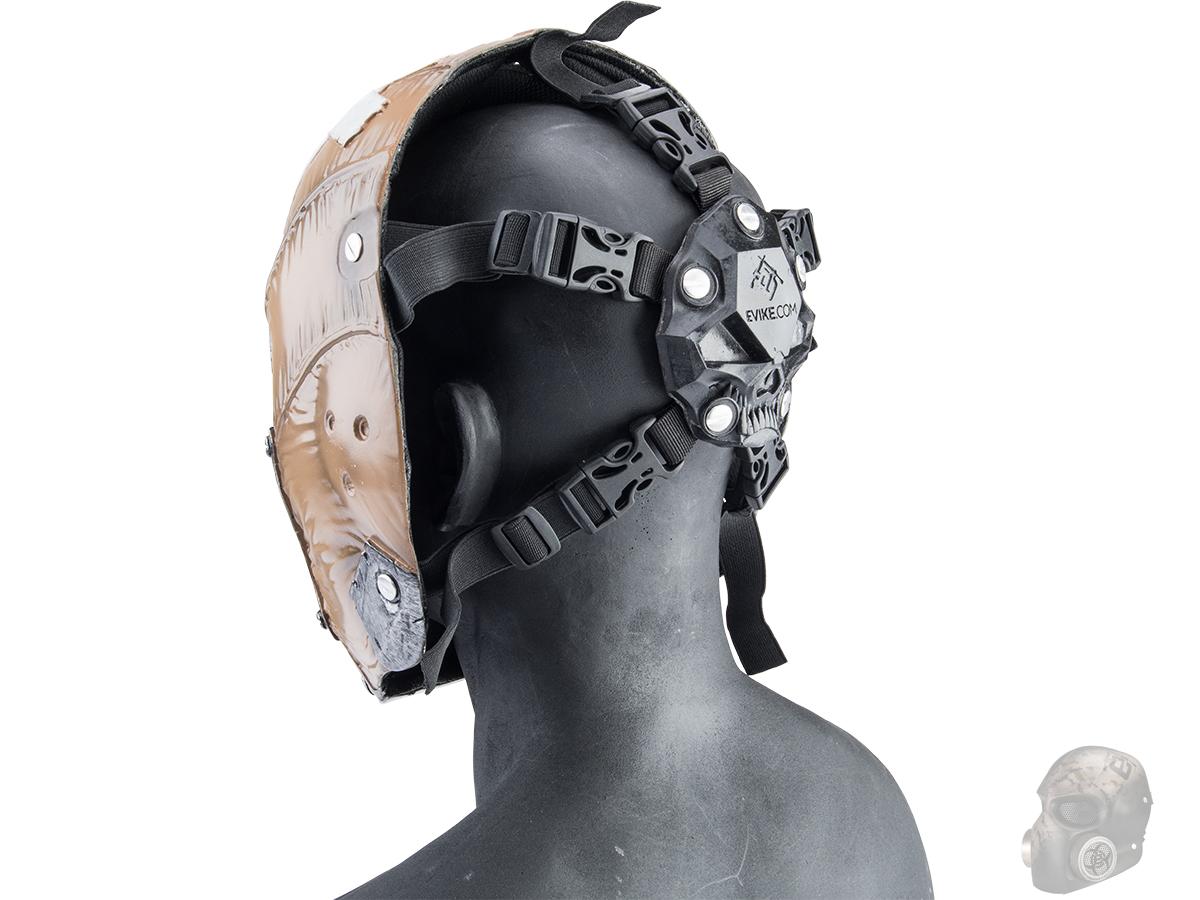 Evike.com R-Custom Fiberglass "Zombie" Full Face Mask (Color: Brown ...