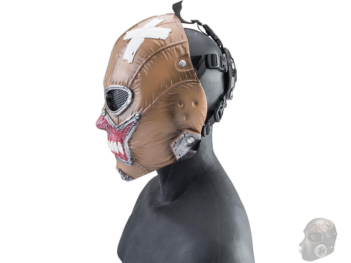 Evike.com R-Custom Fiberglass "Zombie" Full Face Mask (Color: Brown ...