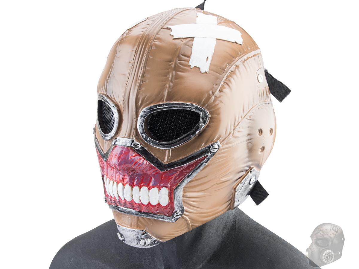 Evike.com R-Custom Fiberglass "Zombie" Full Face Mask (Color: Brown ...