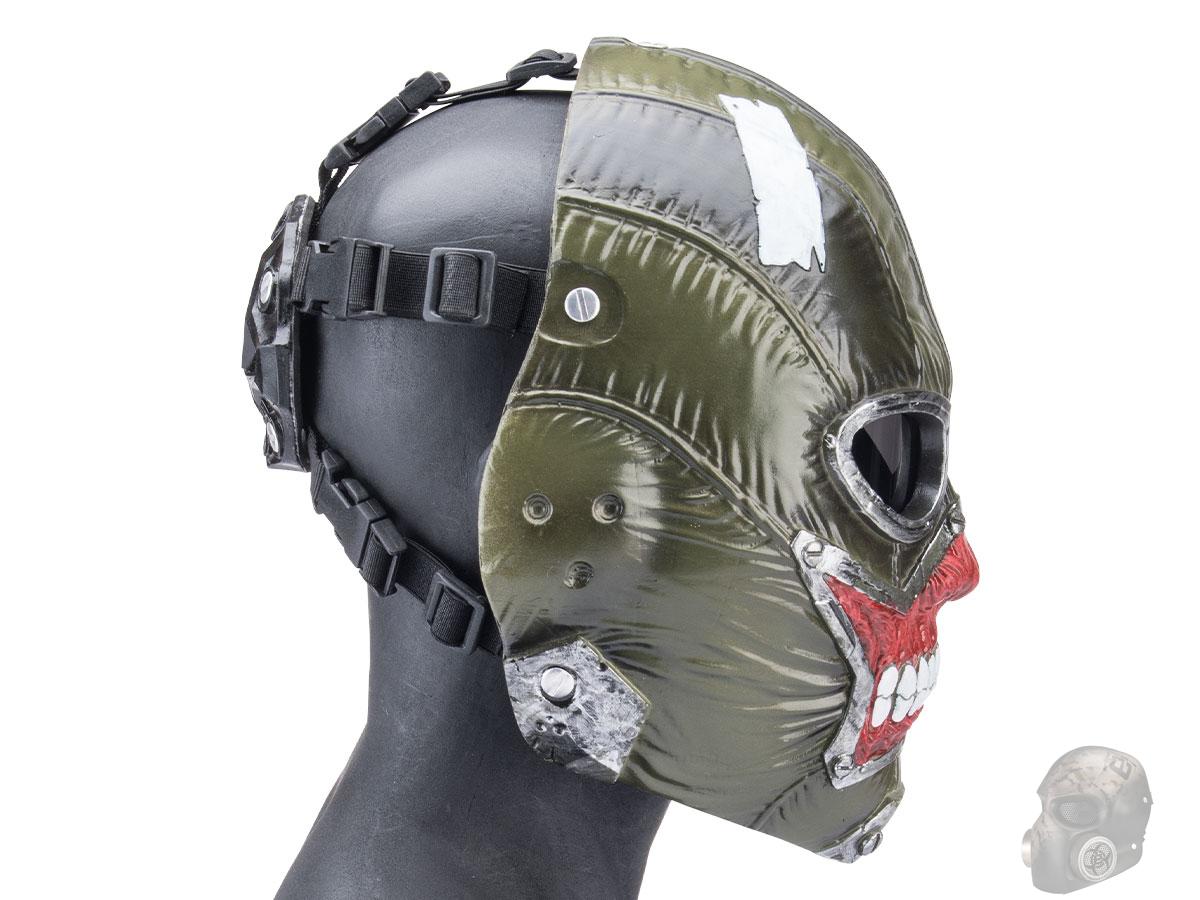 Evike.com R-Custom Fiberglass "Zombie" Full Face Mask (Color: Green ...
