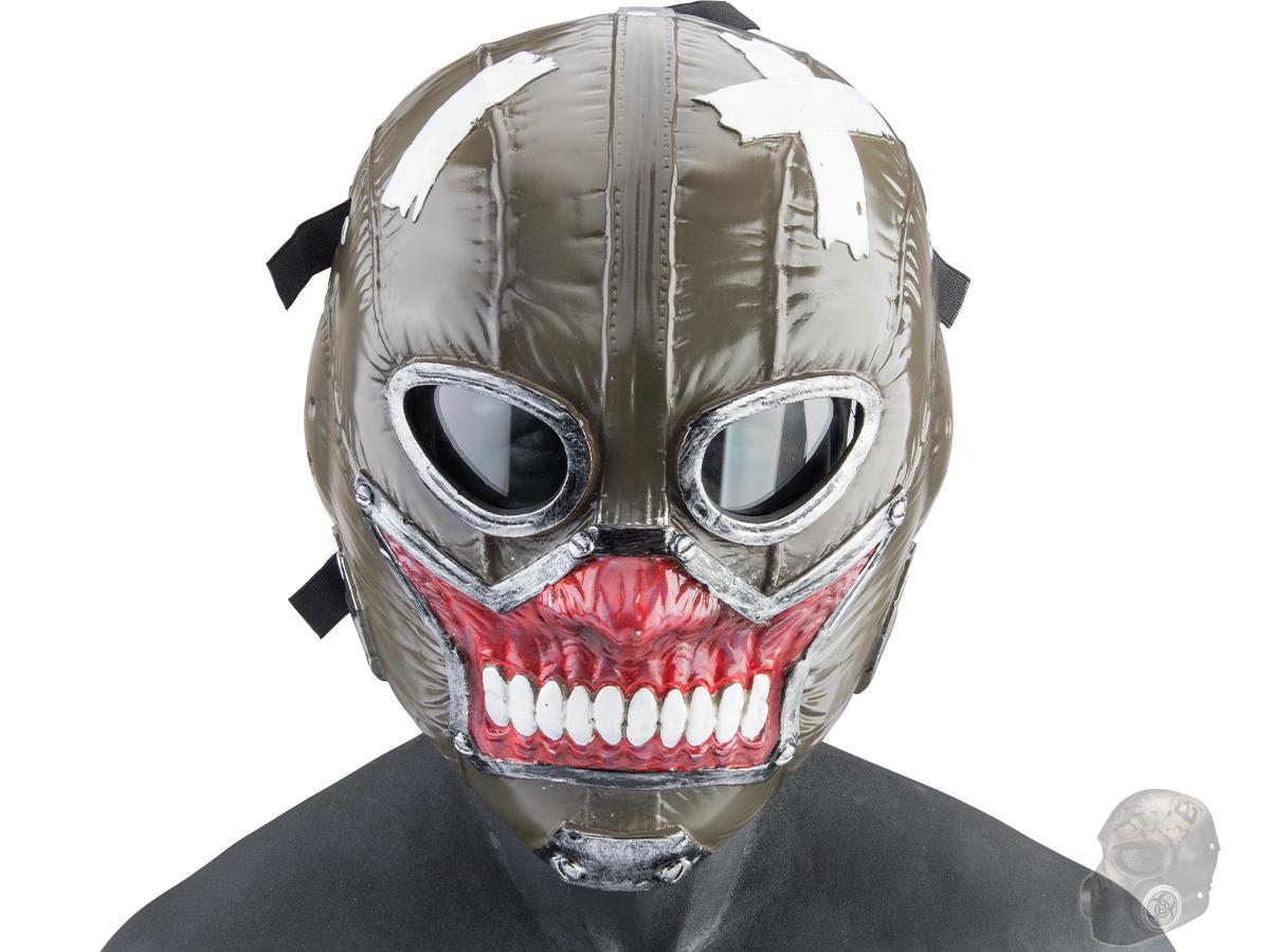 Evike.com R-Custom Fiberglass "Zombie" Full Face Mask (Color: Green ...