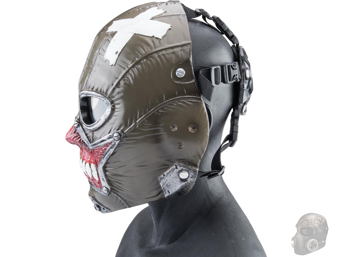Evike.com R-Custom Fiberglass "Zombie" Full Face Mask (Color: Green ...