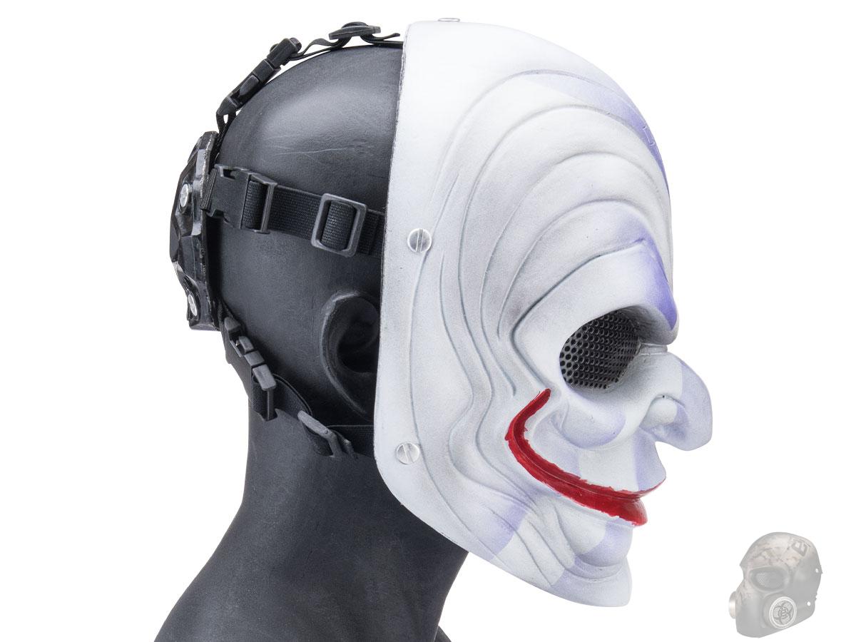 Evike.com R-Custom Fiberglass "Clown" Full Face Mask (Color: Bozo ...