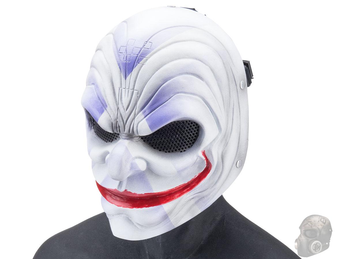 Evike.com R-Custom Fiberglass "Clown" Full Face Mask (Color: Bozo ...