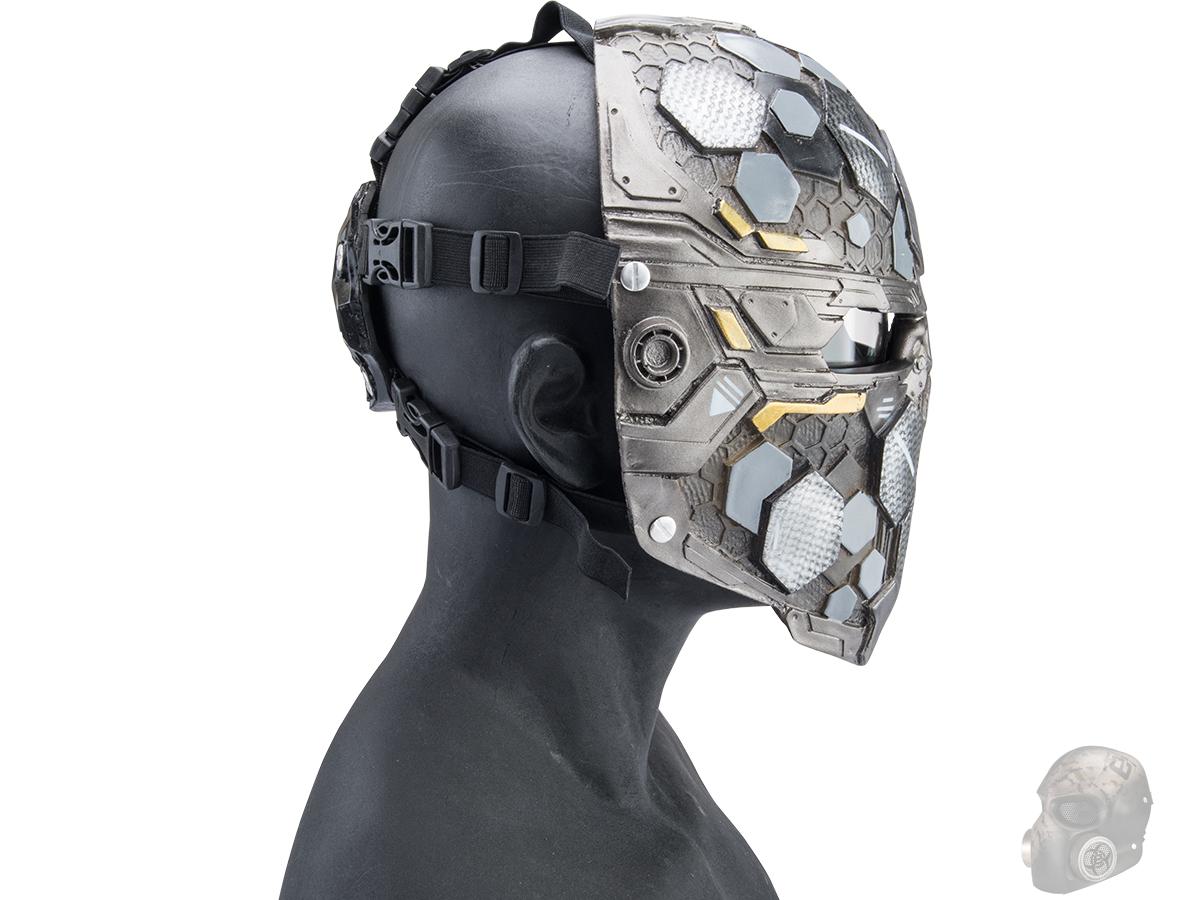 Evike.com R-Custom Fiberglass "Cypher" Full Face Mask (Color: Metallic ...