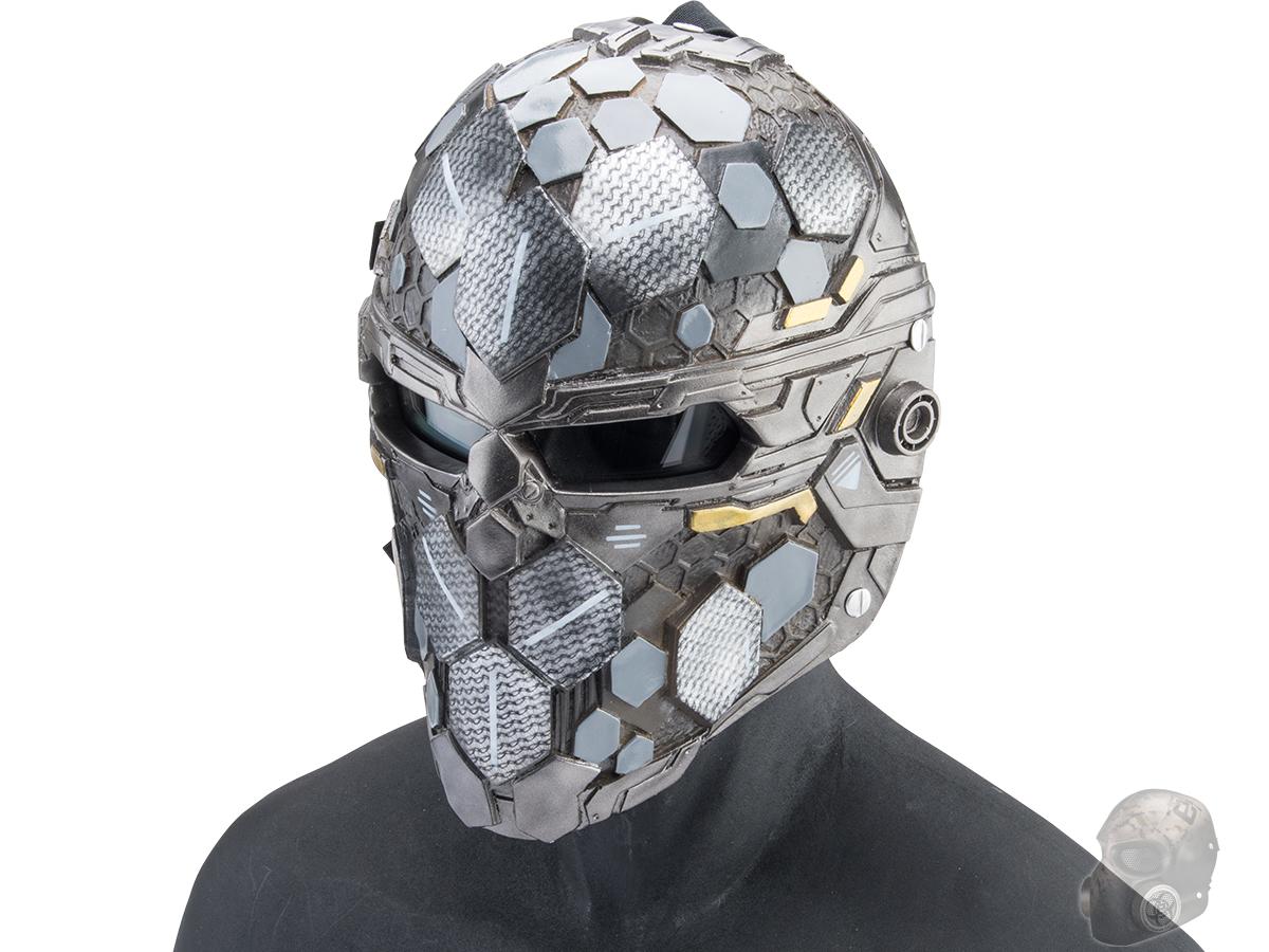 Evike.com R-Custom Fiberglass "Cypher" Full Face Mask (Color: Metallic ...