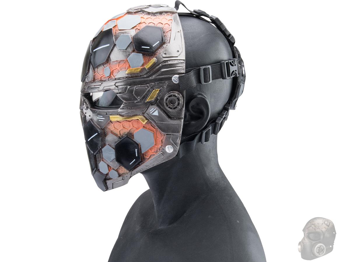 Evike.com R-Custom Fiberglass "Cypher" Full Face Mask (Color: Black ...