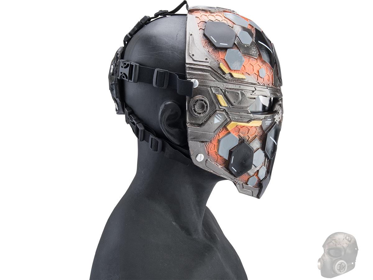 Evike.com R-Custom Fiberglass "Cypher" Full Face Mask (Color: Black ...