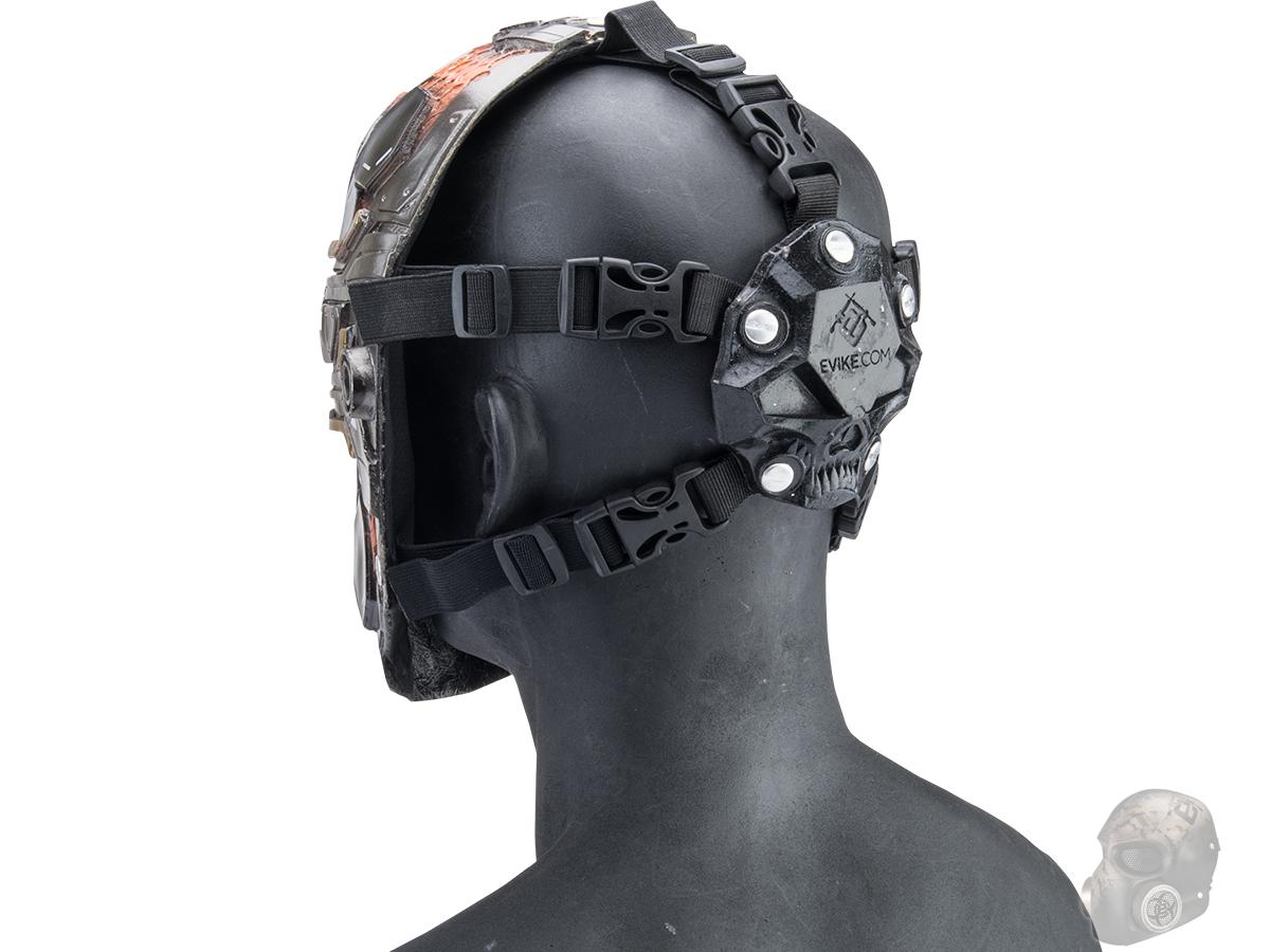 Evike.com R-Custom Fiberglass "Cypher" Full Face Mask (Color: Black ...