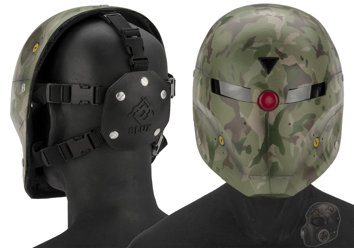 Evike.com R-Custom Fiberglass "Fox" Full Face Mask (Color: Camo / Clear ...