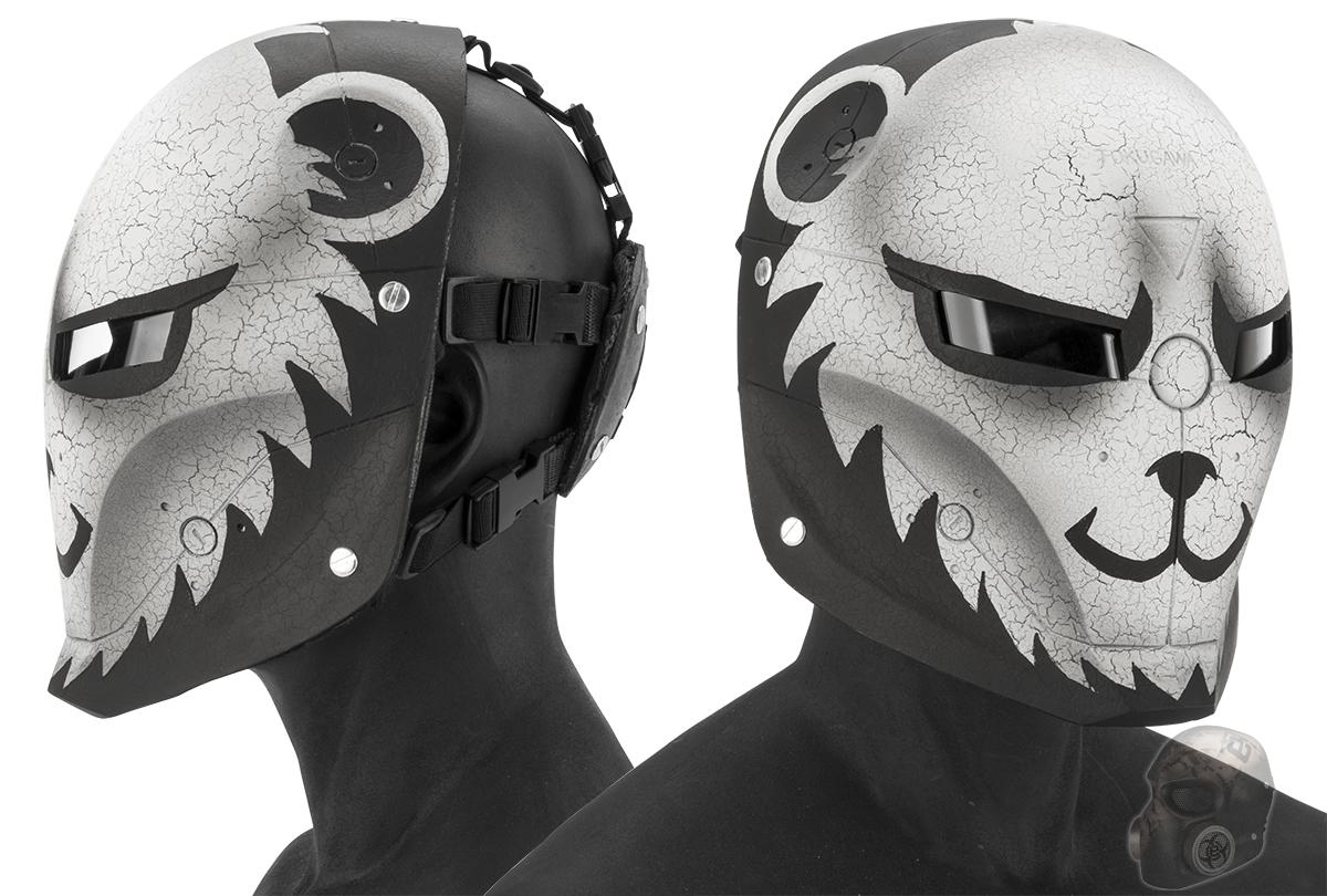 Evike.com R-Custom Fiberglass "Fox" Full Face Mask (Color: Pan / Clear ...