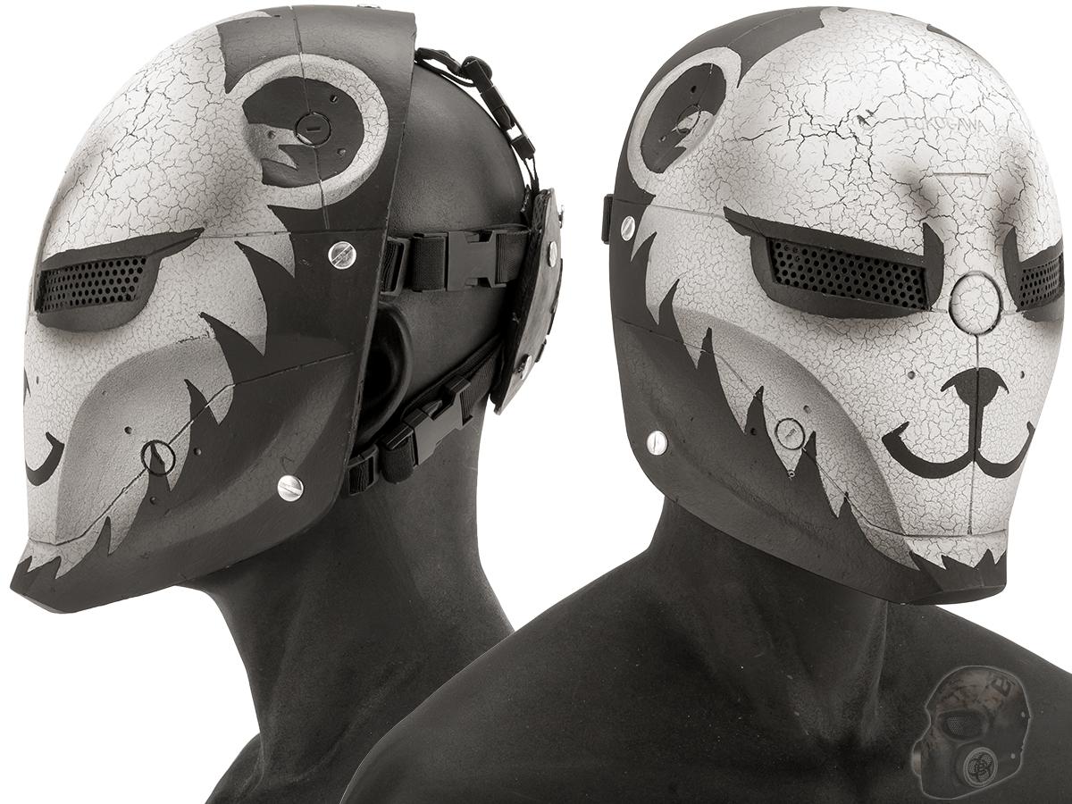 Evike.com R-Custom Fox 2.0 Fiberglass Mask w/ Wire Mesh (Color: Panda ...