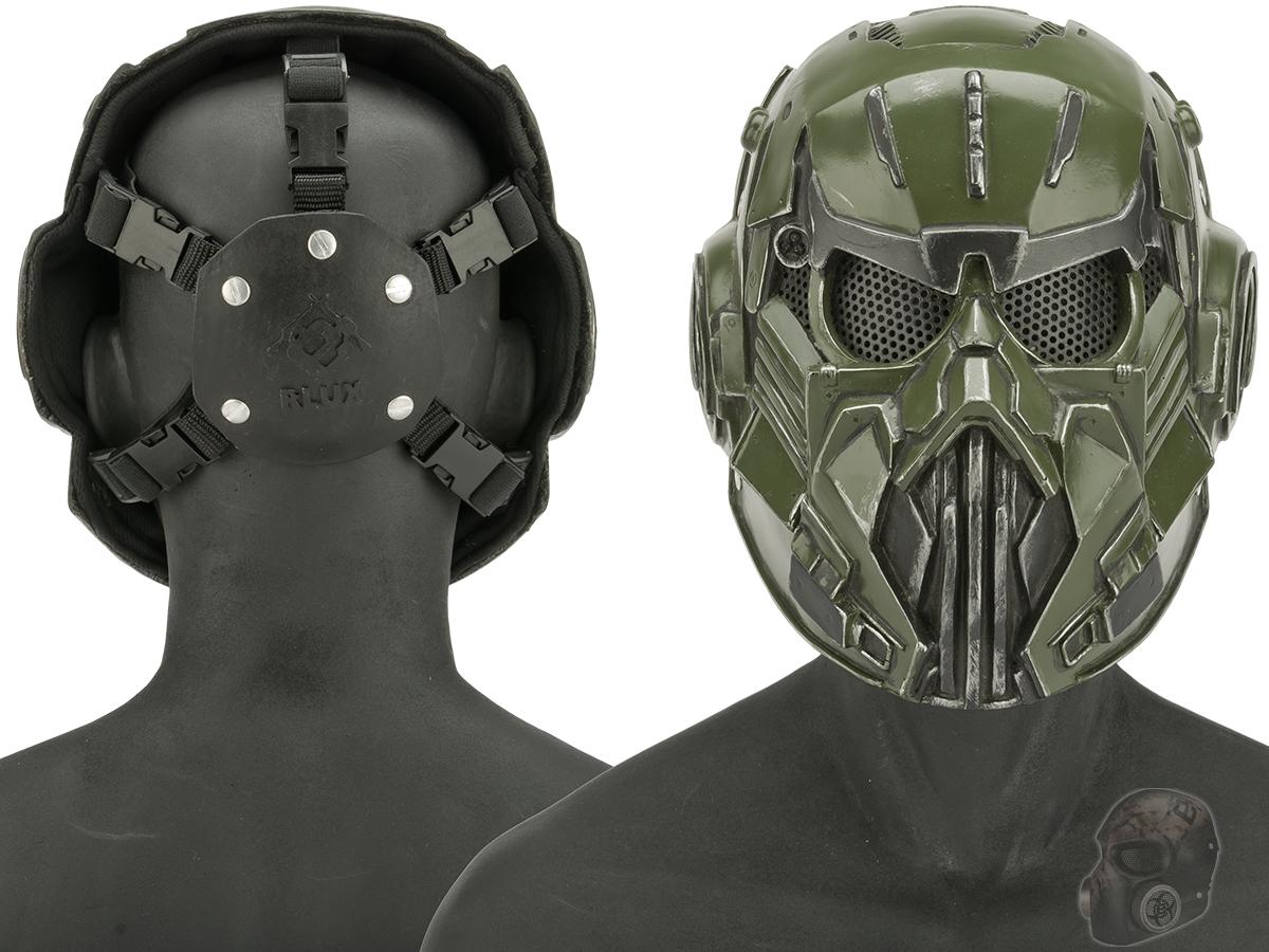 Evike.com R-Custom Hellghast Fiberglass Mask w/ Wire Mesh (Color: OD ...