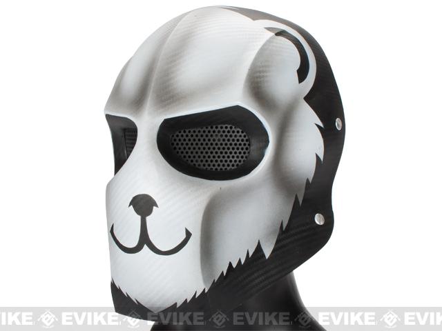 Evike.com R-Custom Fiberglass Wire Mesh "Panda" Mask, Tactical Gear ...