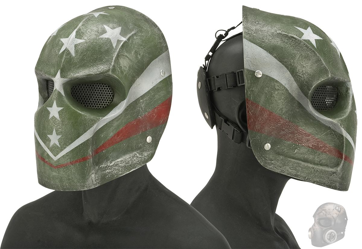 Evike.com R-Custom Fiberglass Wire Mesh "Patriot Bob" Mask, Tactical ...