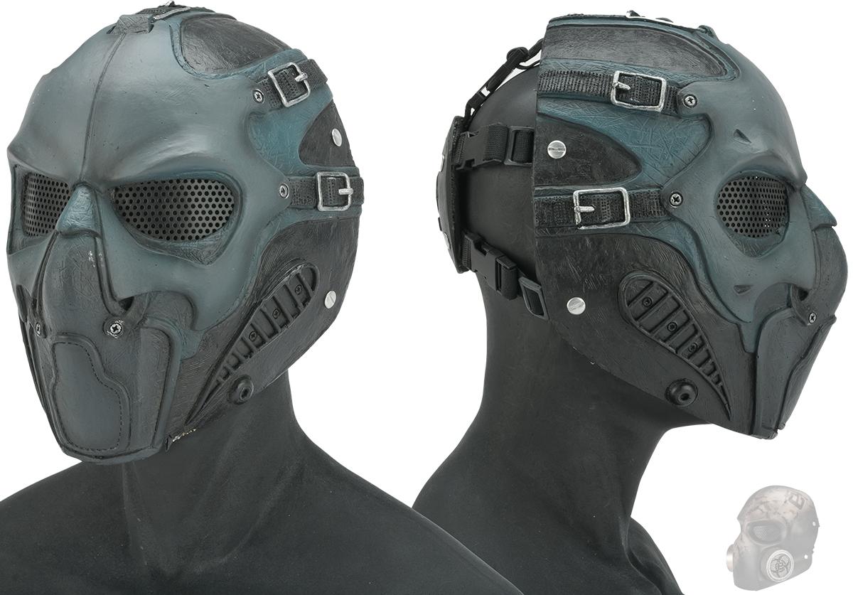Evike.com R-Custom Smoke Fiberglass Mask w/ Wire Mesh (Color: Grey ...