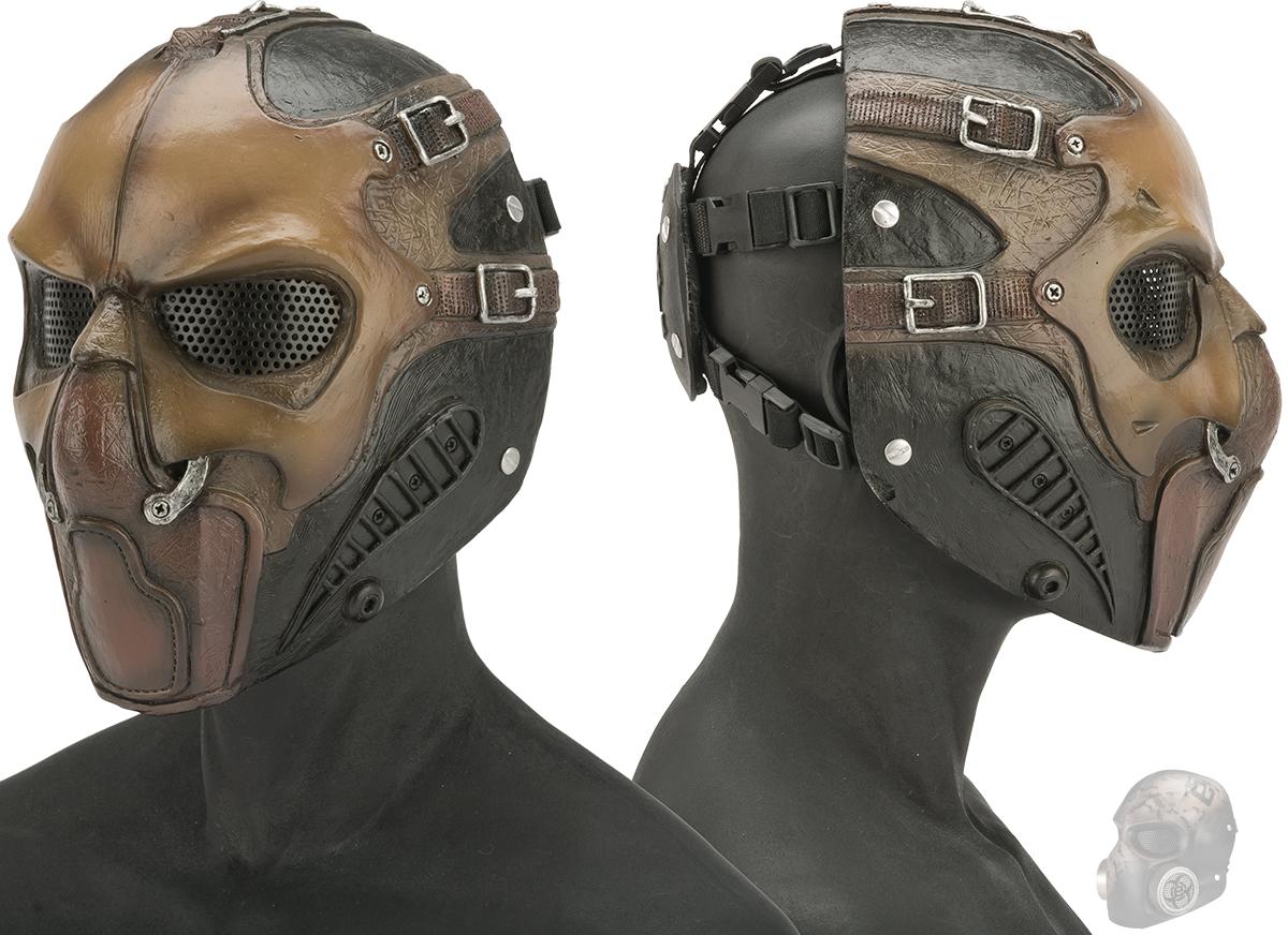 Evike.com R-Custom Smoke Fiberglass Mask w/ Wire Mesh (Color: Orange ...