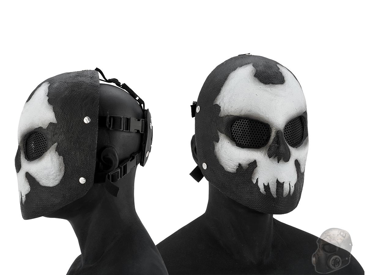 Evike.com R-Custom Fiberglass Wire Mesh "Ghost Bravo" Mask, Tactical ...