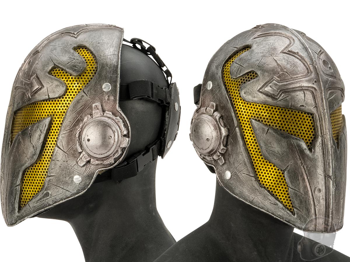 Evike.com R-Custom Fiberglass Wire Mesh "Templar" Mask - Gold, Tactical ...