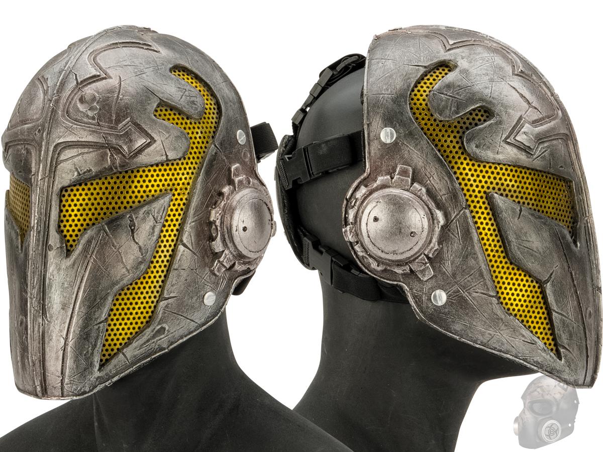 Evike.com R-Custom Fiberglass Wire Mesh "Templar" Mask - Gold, Tactical ...