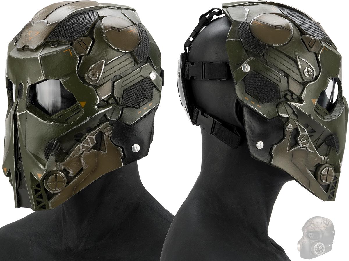 Evike.com R-Custom Fiberglass "Stalker" Full Face Mask (Color: OD Green ...