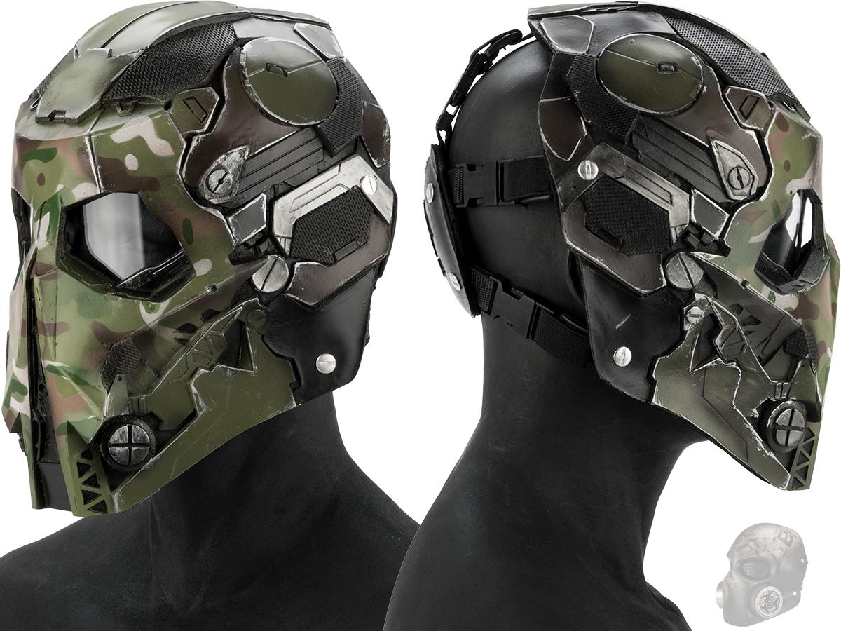 Evike.com R-Custom Fiberglass "Stalker" Full Face Mask (Color: Woodland ...
