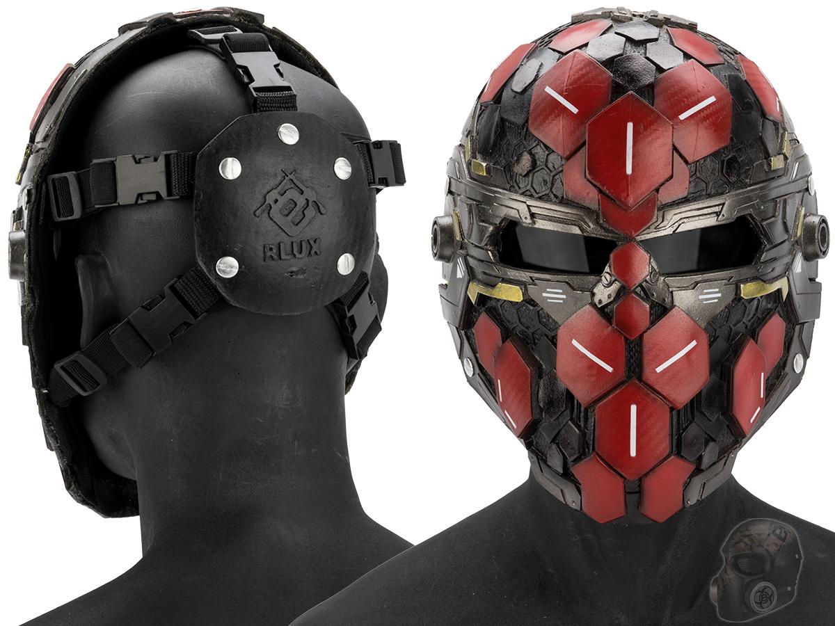 Evike.com R-Custom Fiberglass "Cypher" Full Face Mask (Color: Red Black ...