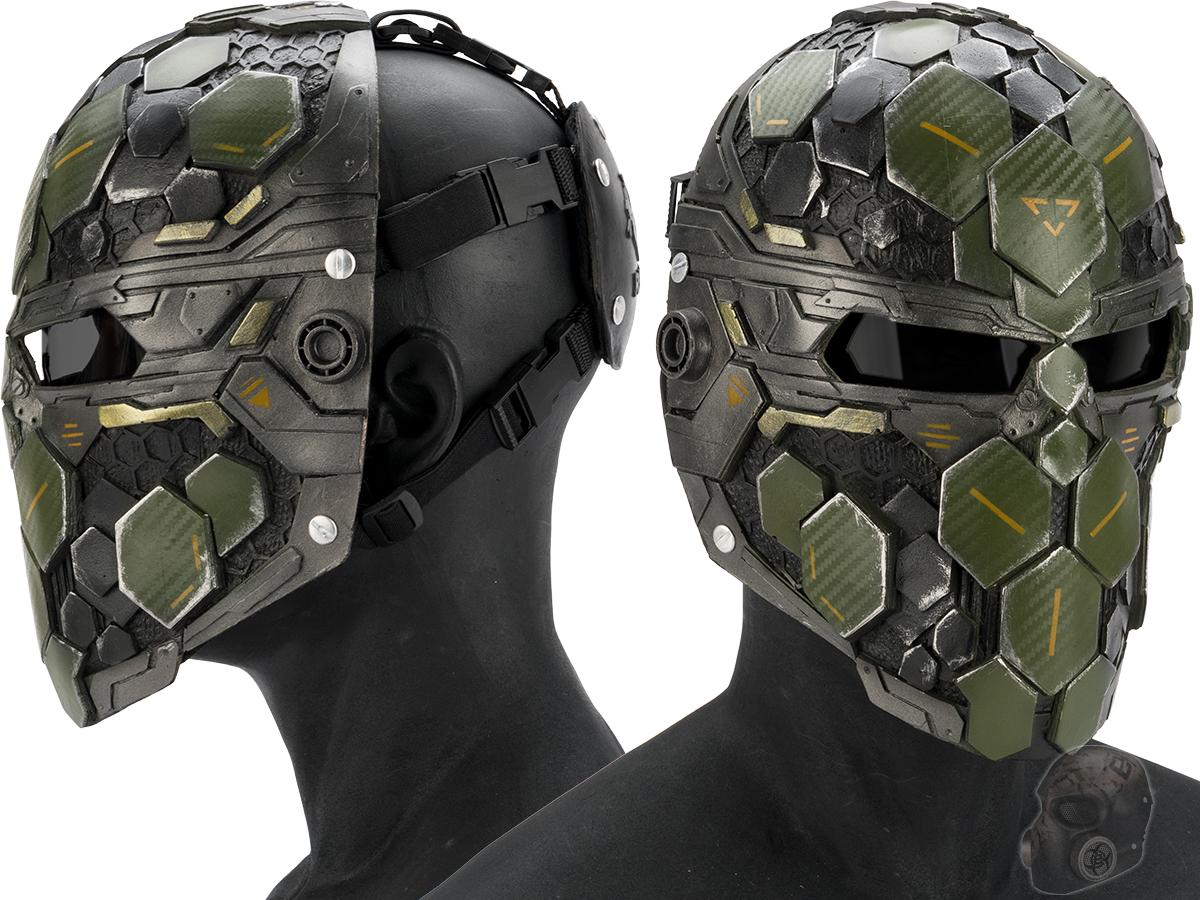 Evike.com R-Custom Fiberglass "Cypher" Full Face Mask (Color: OD Green ...