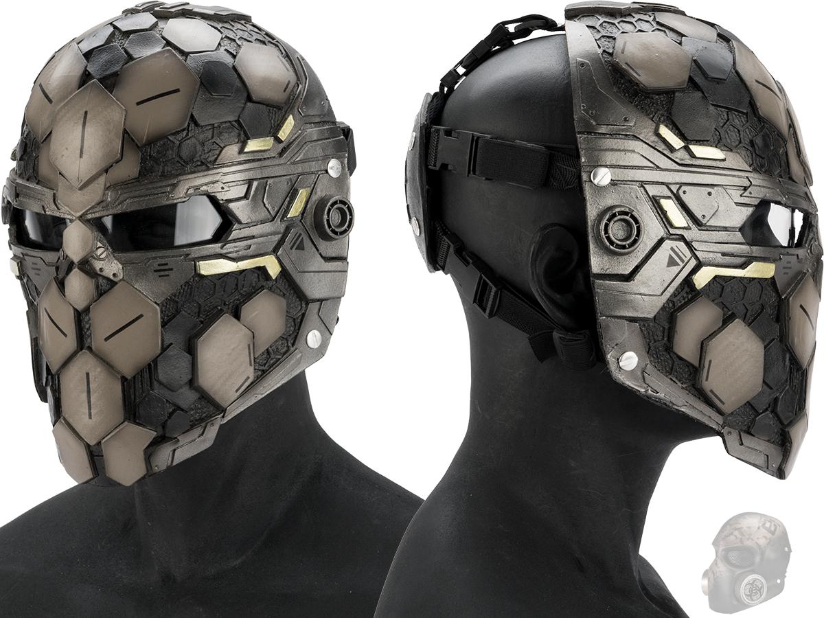 Evike.com R-Custom Fiberglass "Cypher" Full Face Mask (Color: Desert ...