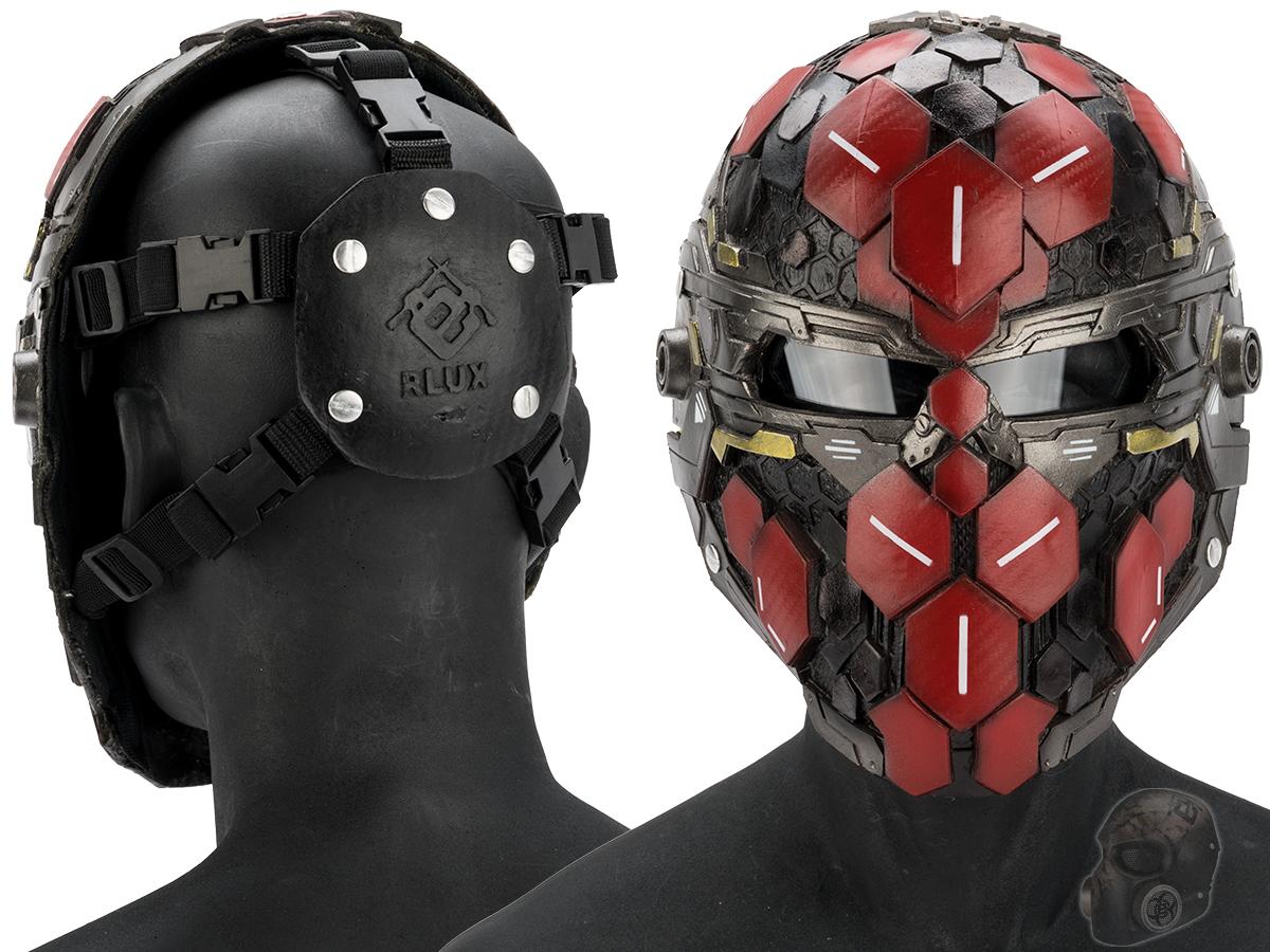 Evike.com R-Custom Fiberglass "Cypher" Full Face Mask (Color: Red Black ...