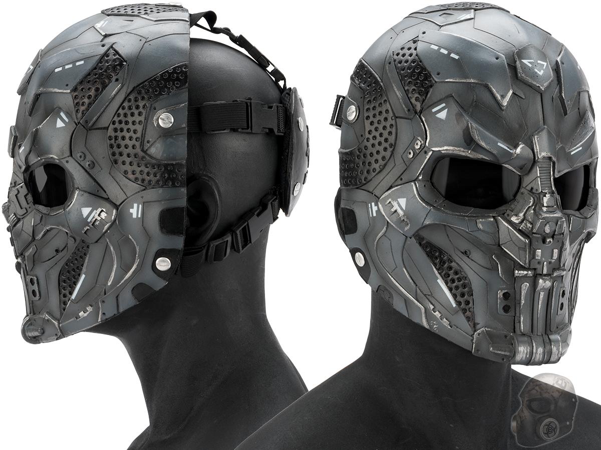 Evike.com R-Custom Fiberglass "CARVR" Full Face Mask (Color: Grey ...